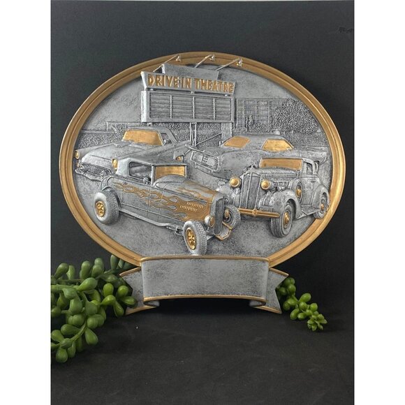 Source Unknown | Accents | Vintage Ceramic Old Car Auto Award Plaque ...